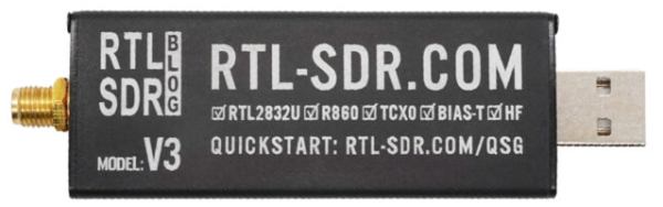 Black RTL-SDR v3 – new – Frugal Radio
